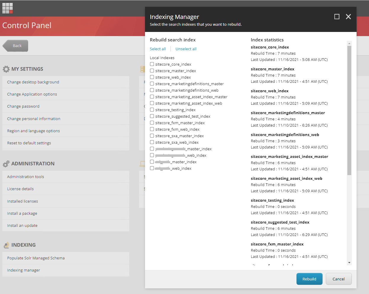 Sitecore 9.1.1 + SearchStax (with Auth): Request time out error in Control Panel/ Indexing Manager